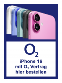 iPhone 16 mit o2 Vertrag - Bundle ab 33,99 € mtl.
